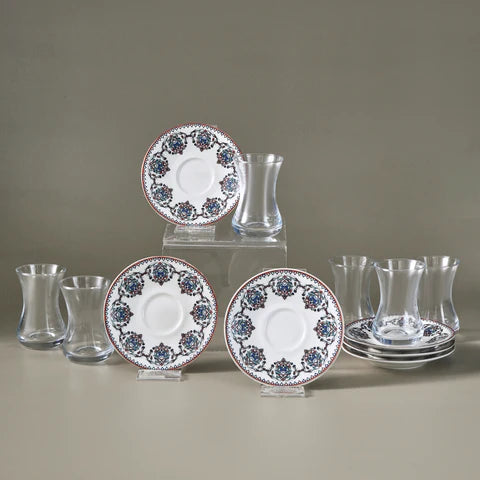 Karaca Nakkas Bone China Teeset, 12-teilig – Evim.ch